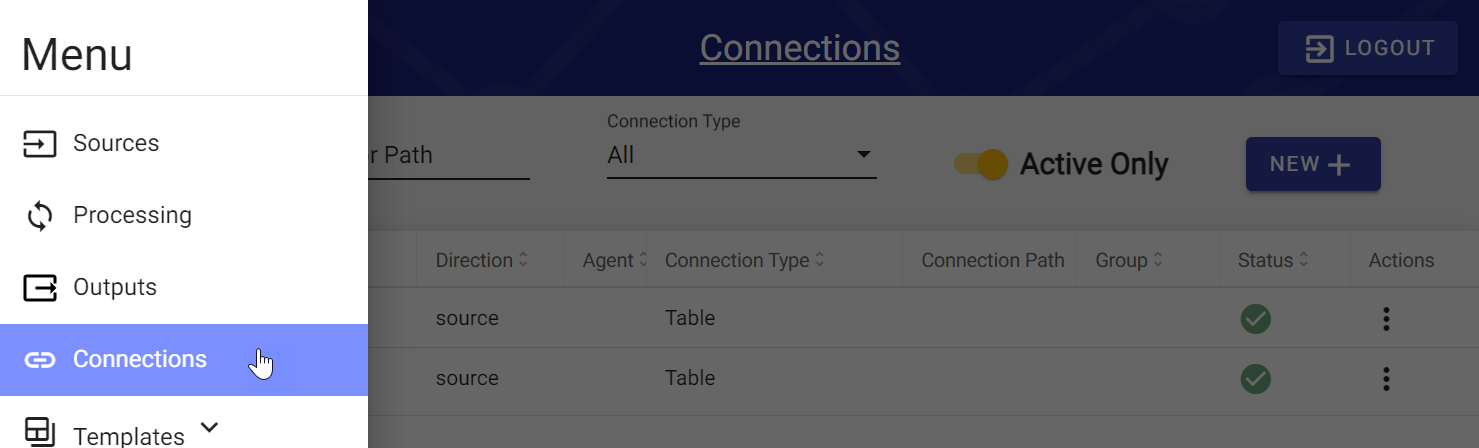 Setting up Connections – DataForge