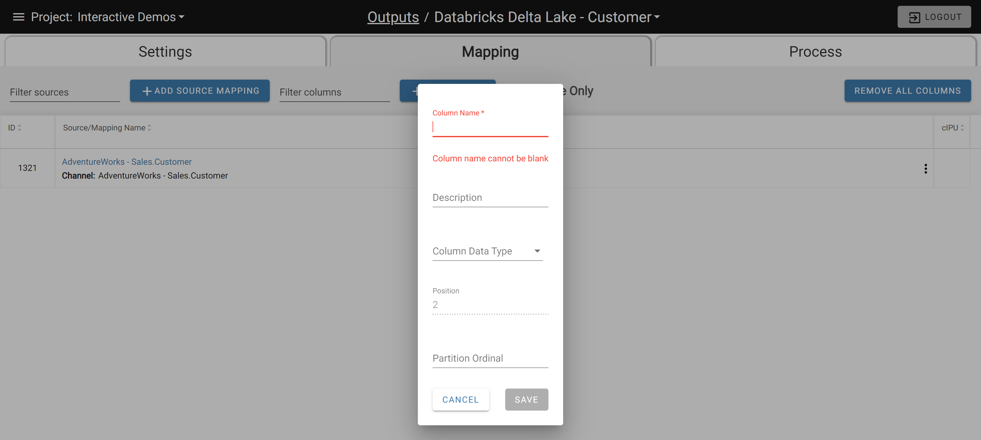 Output Mapping – DataForge