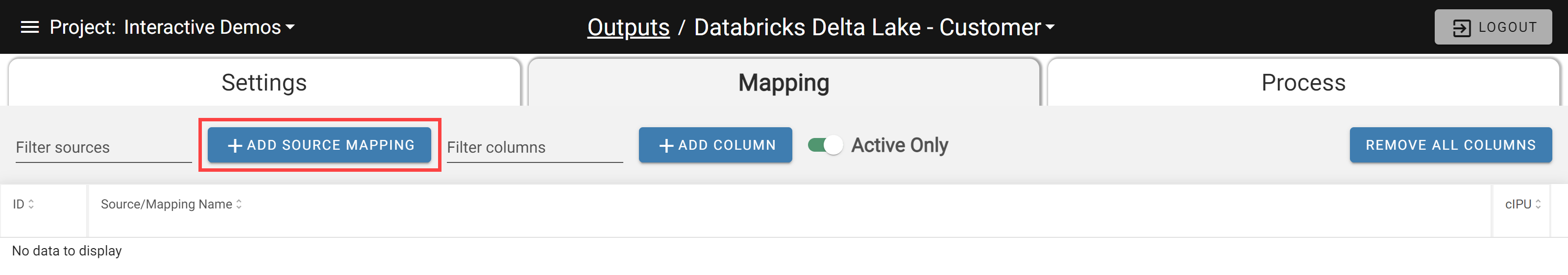 Output Mapping – DataForge