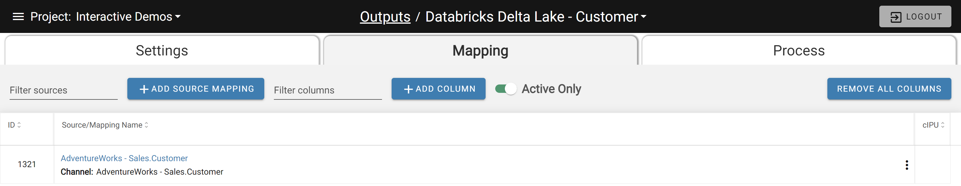 Output Mapping – DataForge
