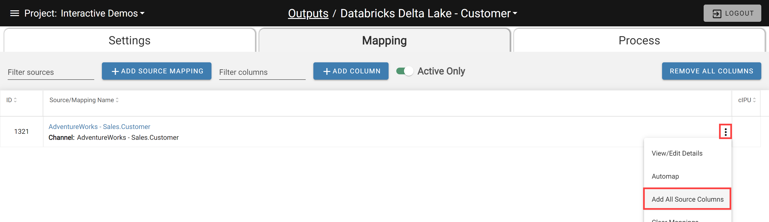 Output Mapping – DataForge