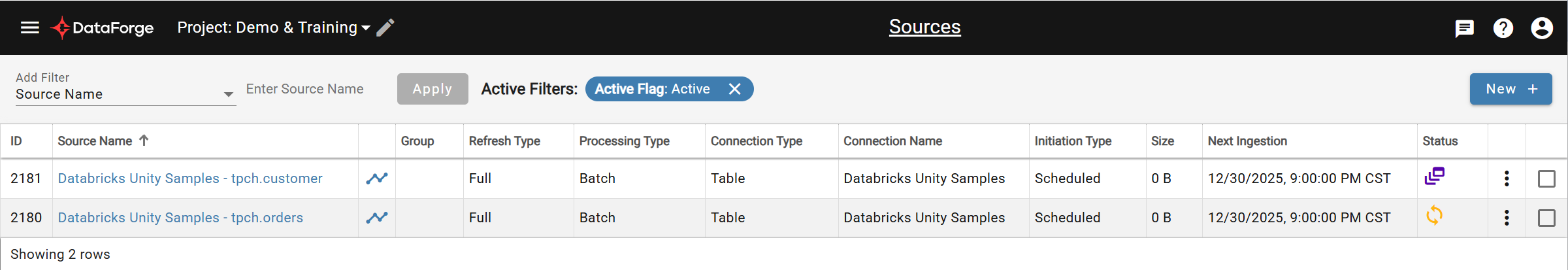 Creating Sources – DataForge