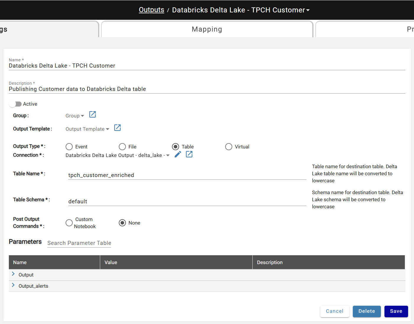 Creating Outputs – DataForge