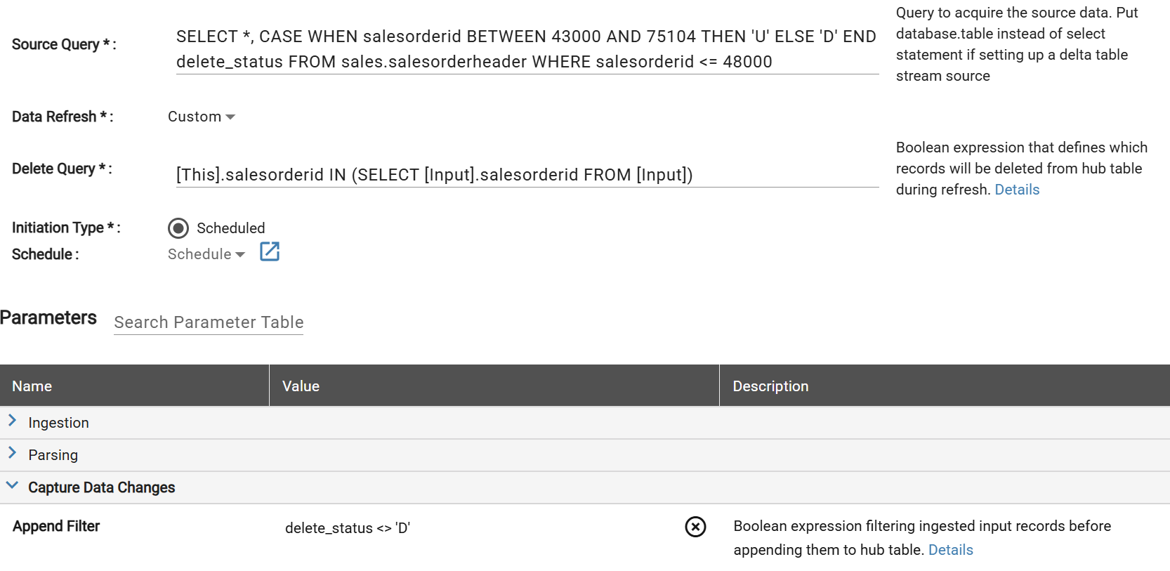 Custom Refresh – DataForge