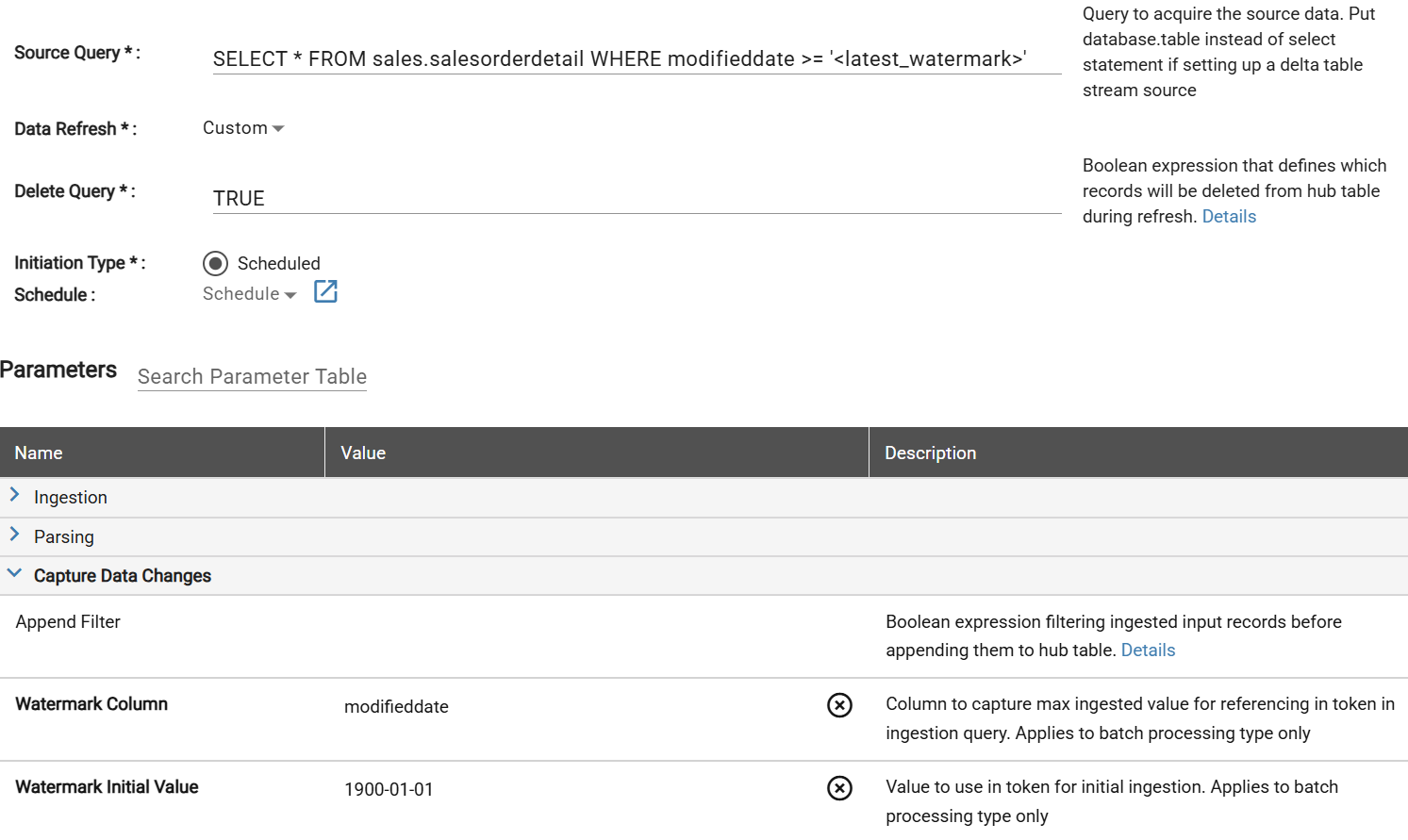 Custom Refresh – DataForge