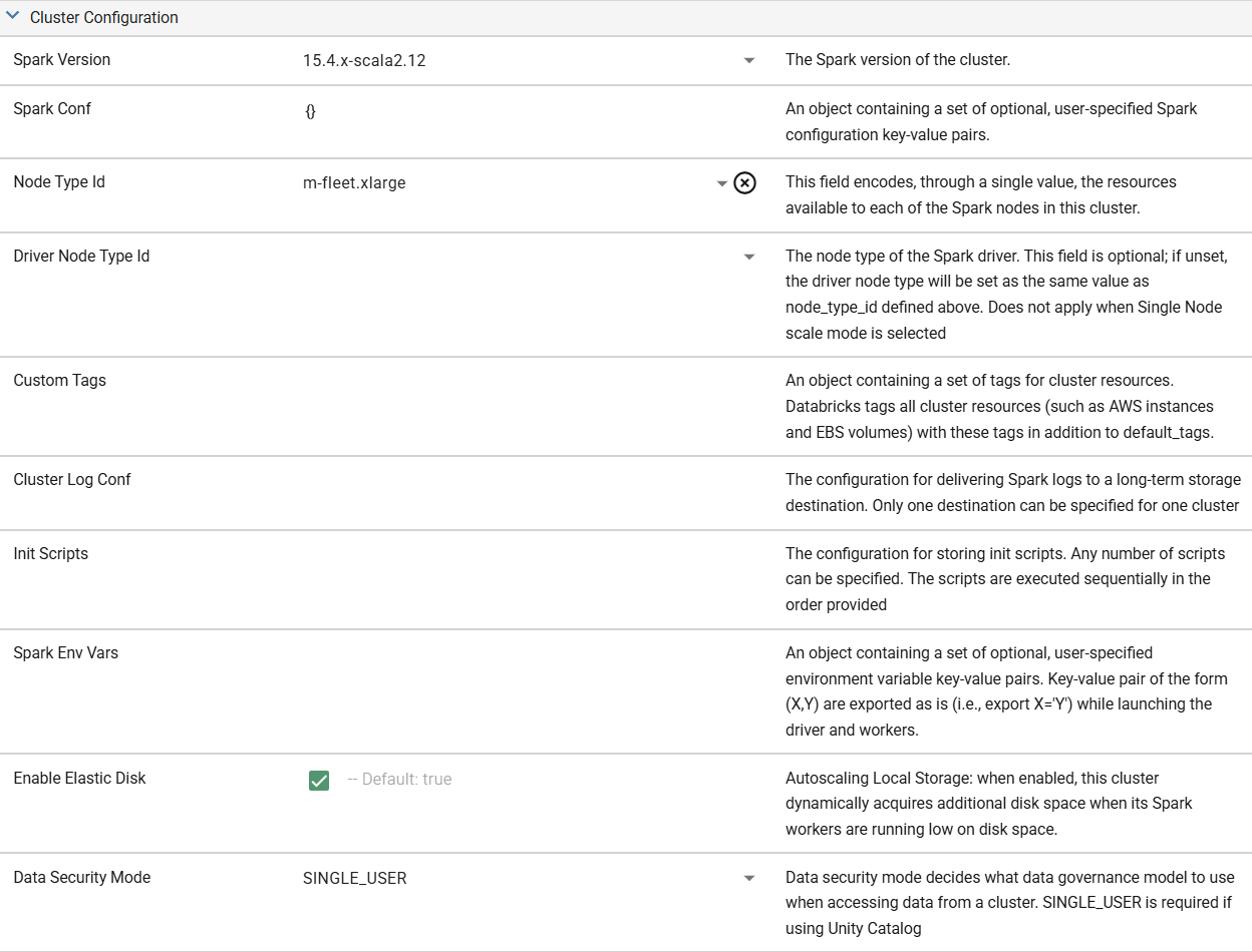 Recommended Cluster Configurations during Development – DataForge
