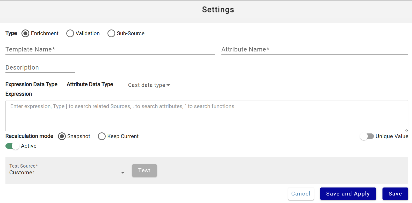 Rule Templates – DataForge