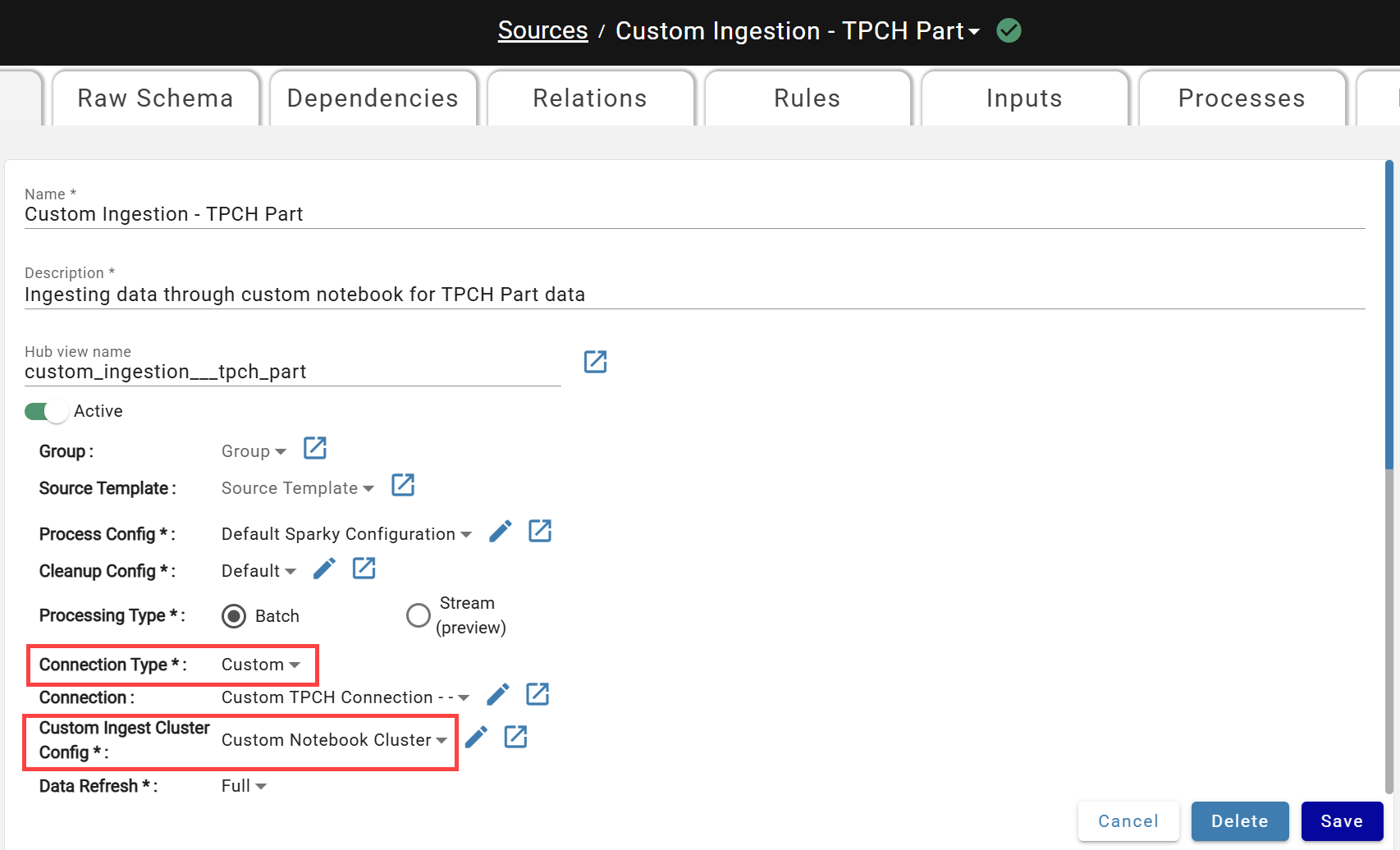 Setting Up Custom Processes for Automatic Processing – DataForge