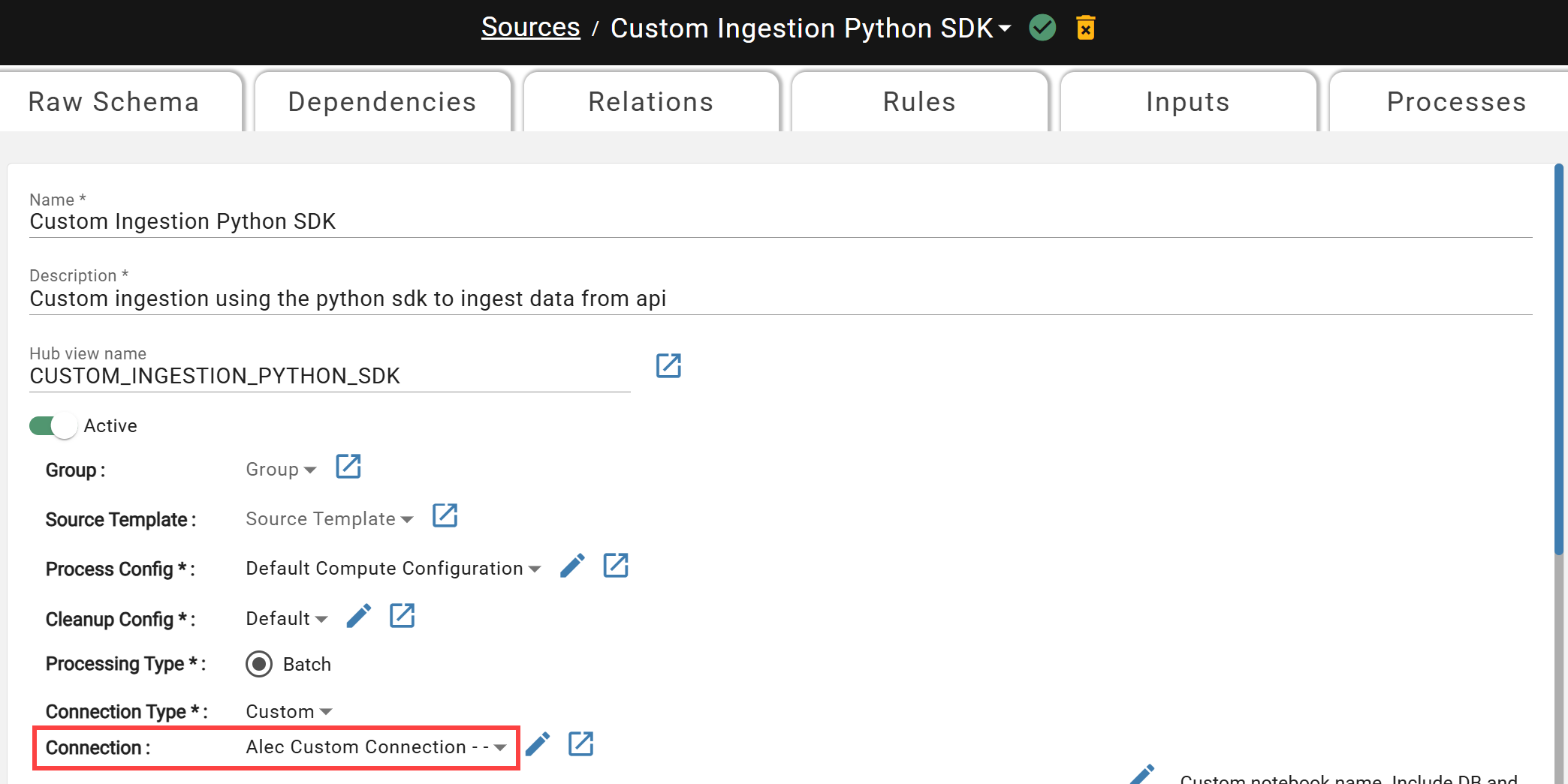 Custom Connections – DataForge